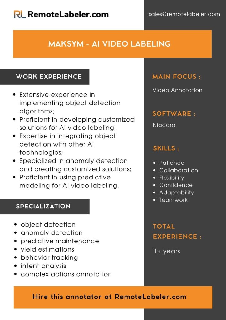 AI Video Labeling Expert: For Object Detection & More